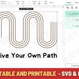 Live Your Own Path SVG Png Cricut Editable Printable Svg - Etsy