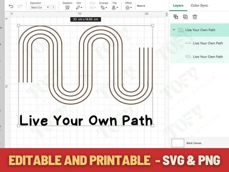 Live Your Own Path SVG Png Cricut Editable Printable Svg - Etsy