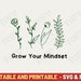 Grow Your Mindset Png Cricut Editable Printable Svg POD Svg Svgs for ...