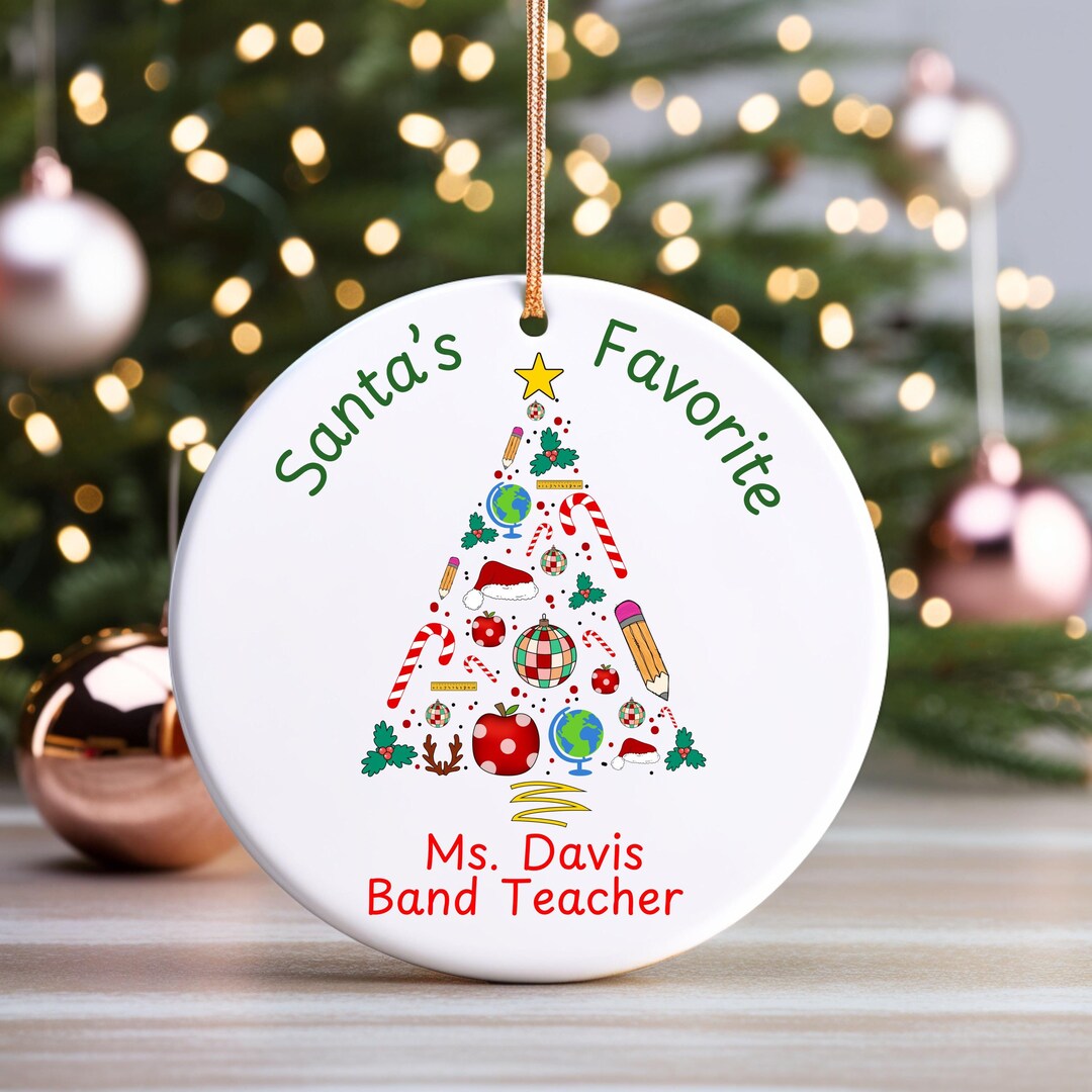 Band Teacher Gift for Instrument Teacher, Christmas Ornament ...