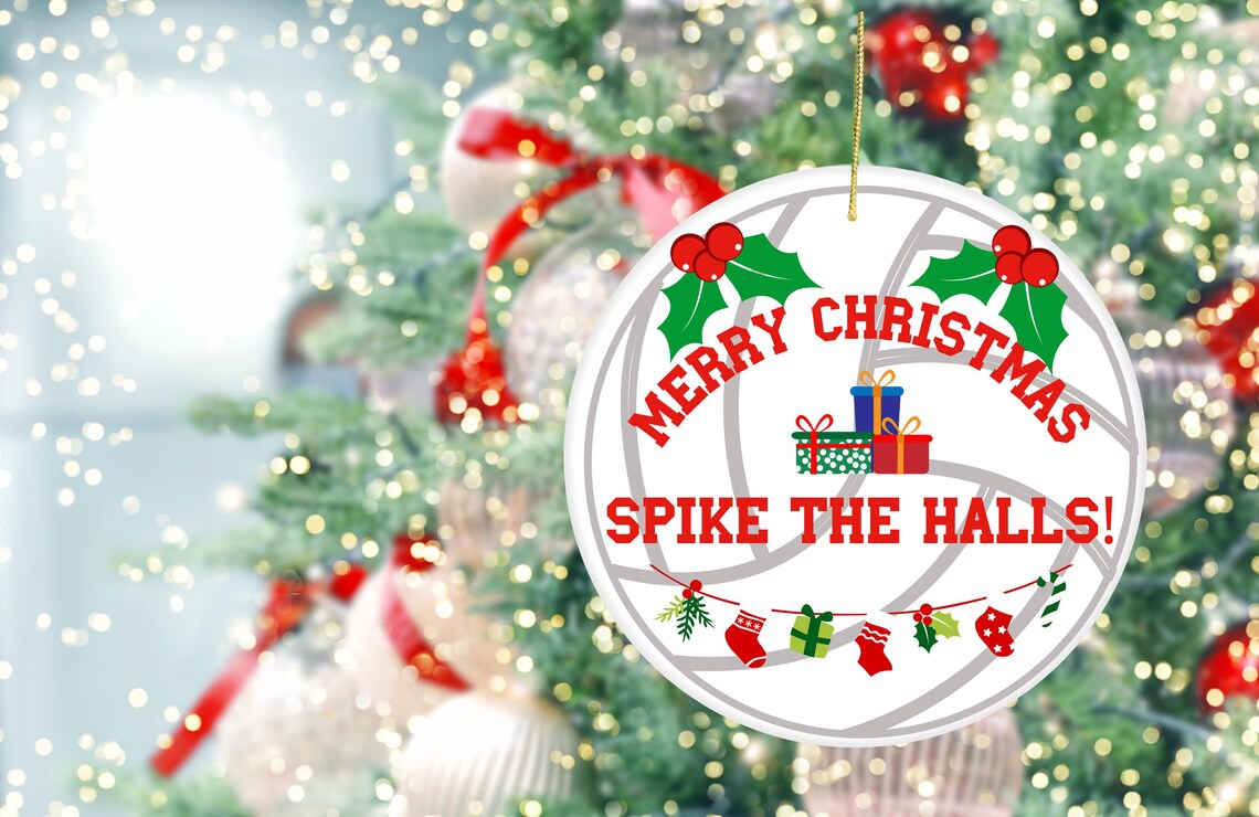 Volleyball Christmas Tree Ornament for Male or Female Present ...