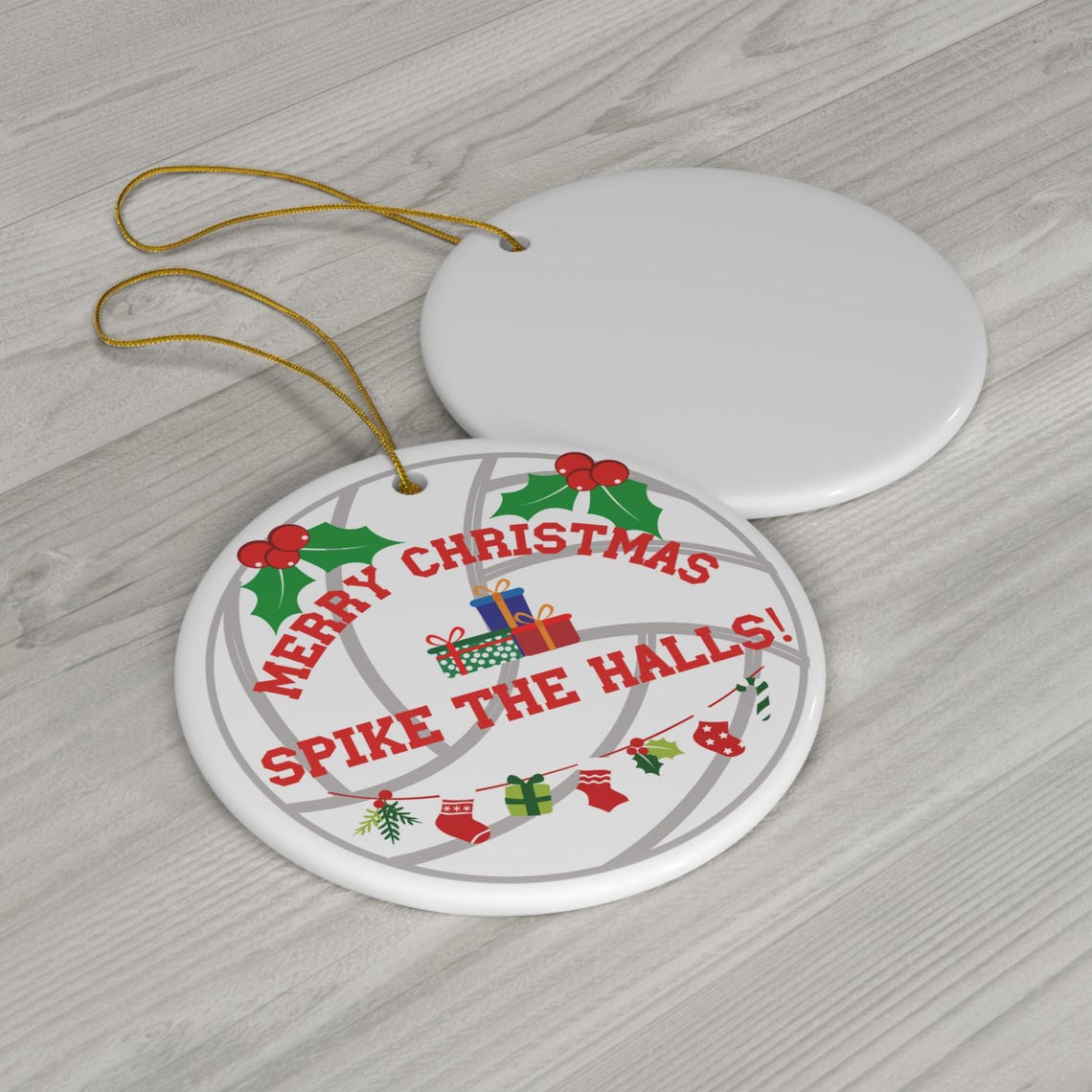 Volleyball Christmas Tree Ornament for Male or Female Present ...