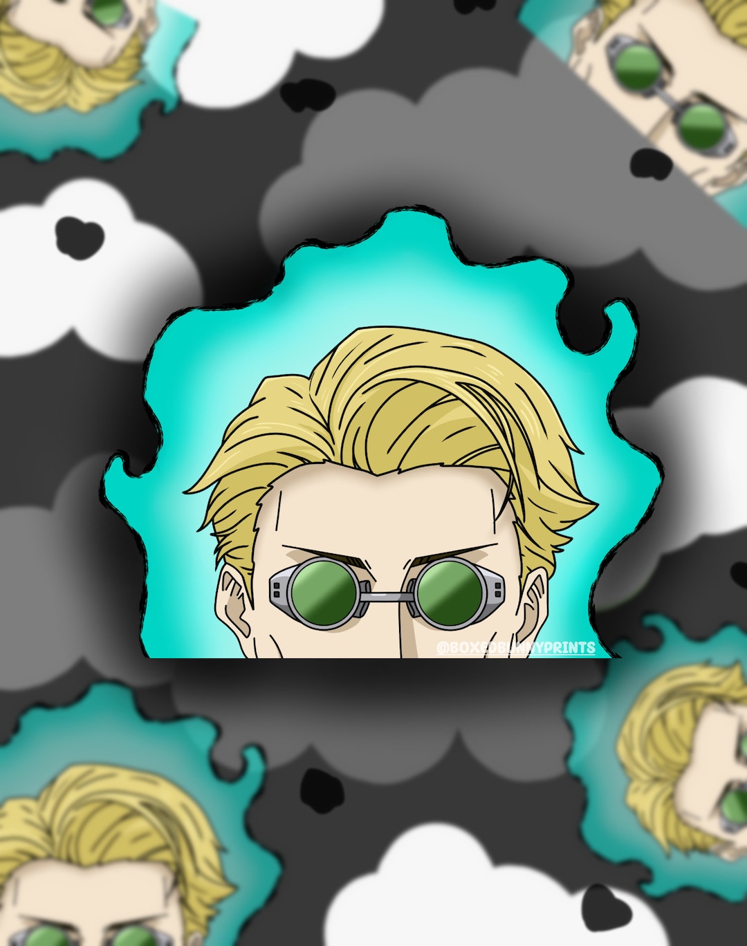 Kento Curse Energy Anime Peeker - Etsy