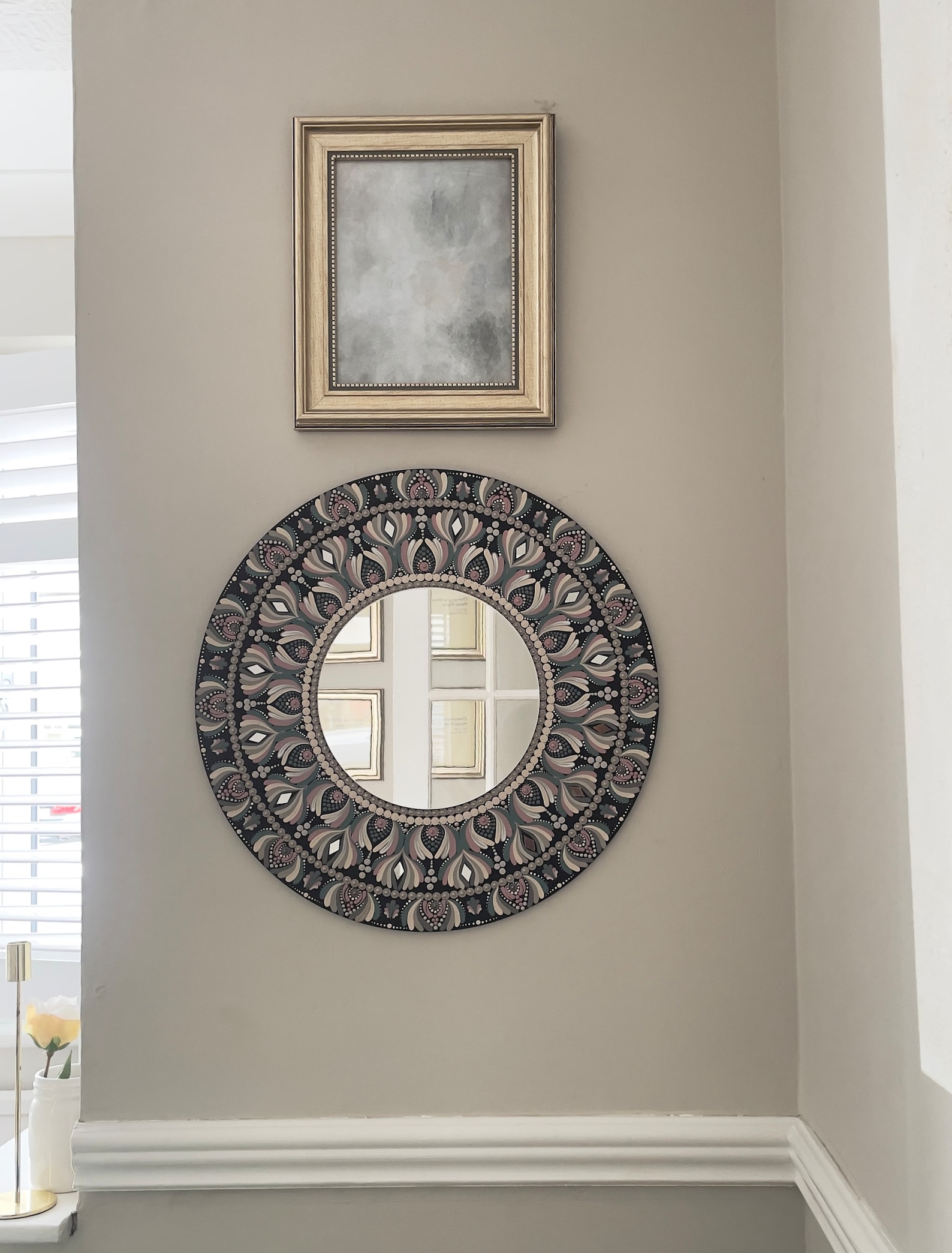 Hand-painted Mandala Mirror/mandala Art/mandala Dot Art - Etsy Canada