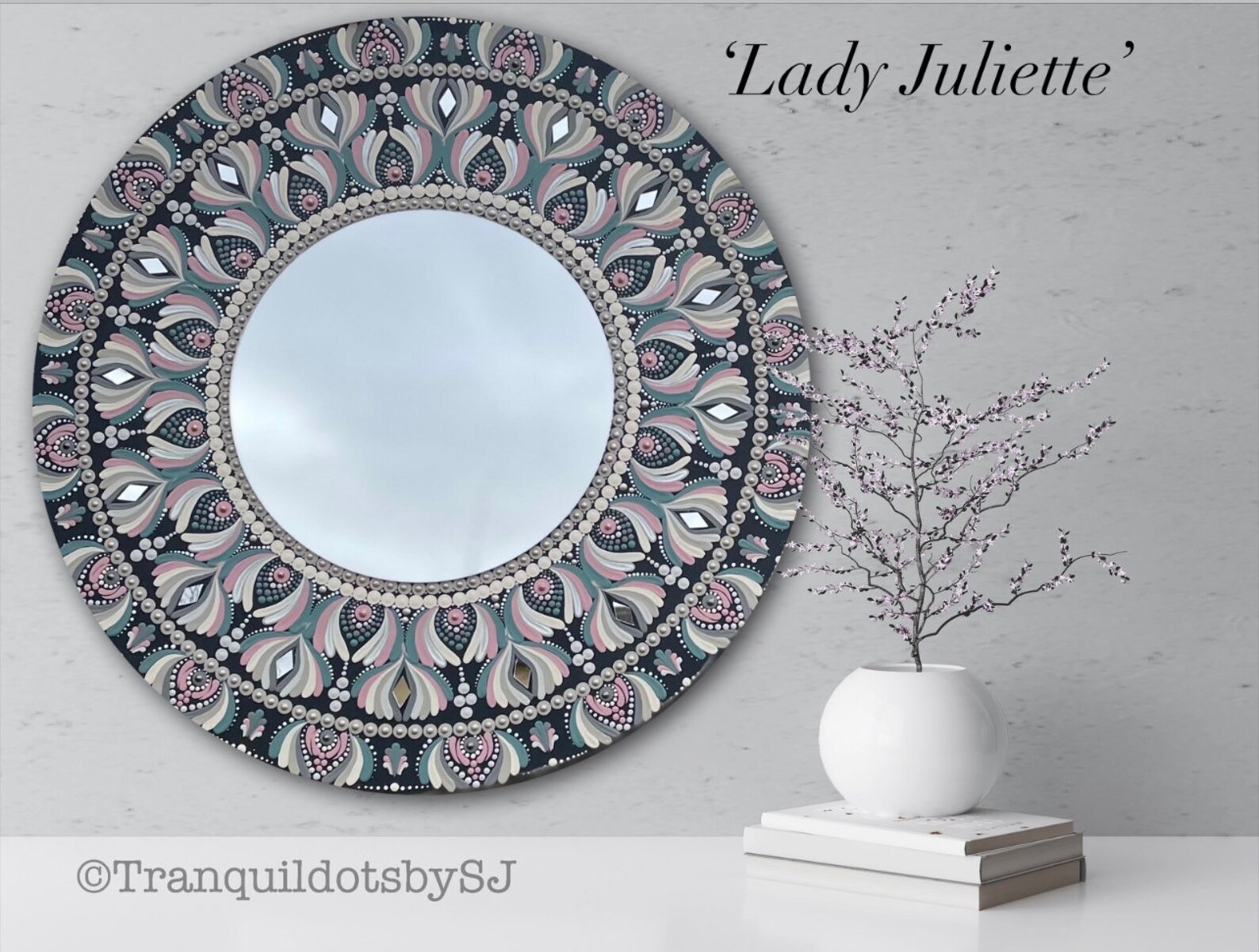 Hand-painted Mandala Mirror/mandala Art/mandala Dot Art - Etsy Canada