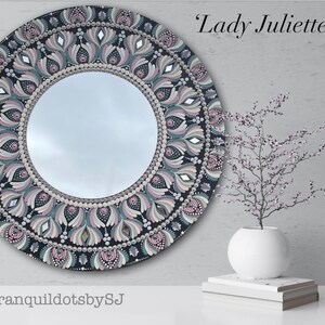 Hand-painted Mandala Mirror/mandala Art/mandala Dot Art - Etsy Canada