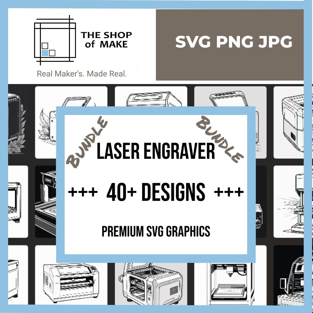 42 Laser Engraver SVG Bundle, Clipart Web Art Print Graphic, Svg Png ...