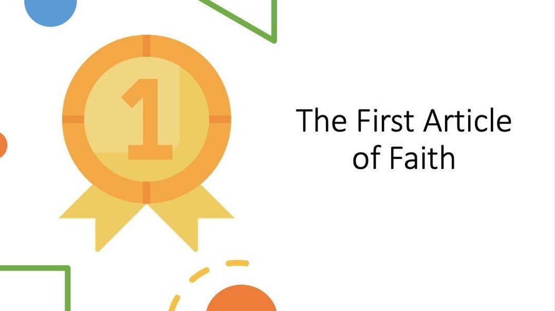 First Article of Faith LDS Primary Flip Chart - Etsy