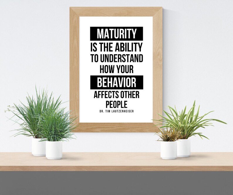 Dr. Tim Maturity Quote - Etsy