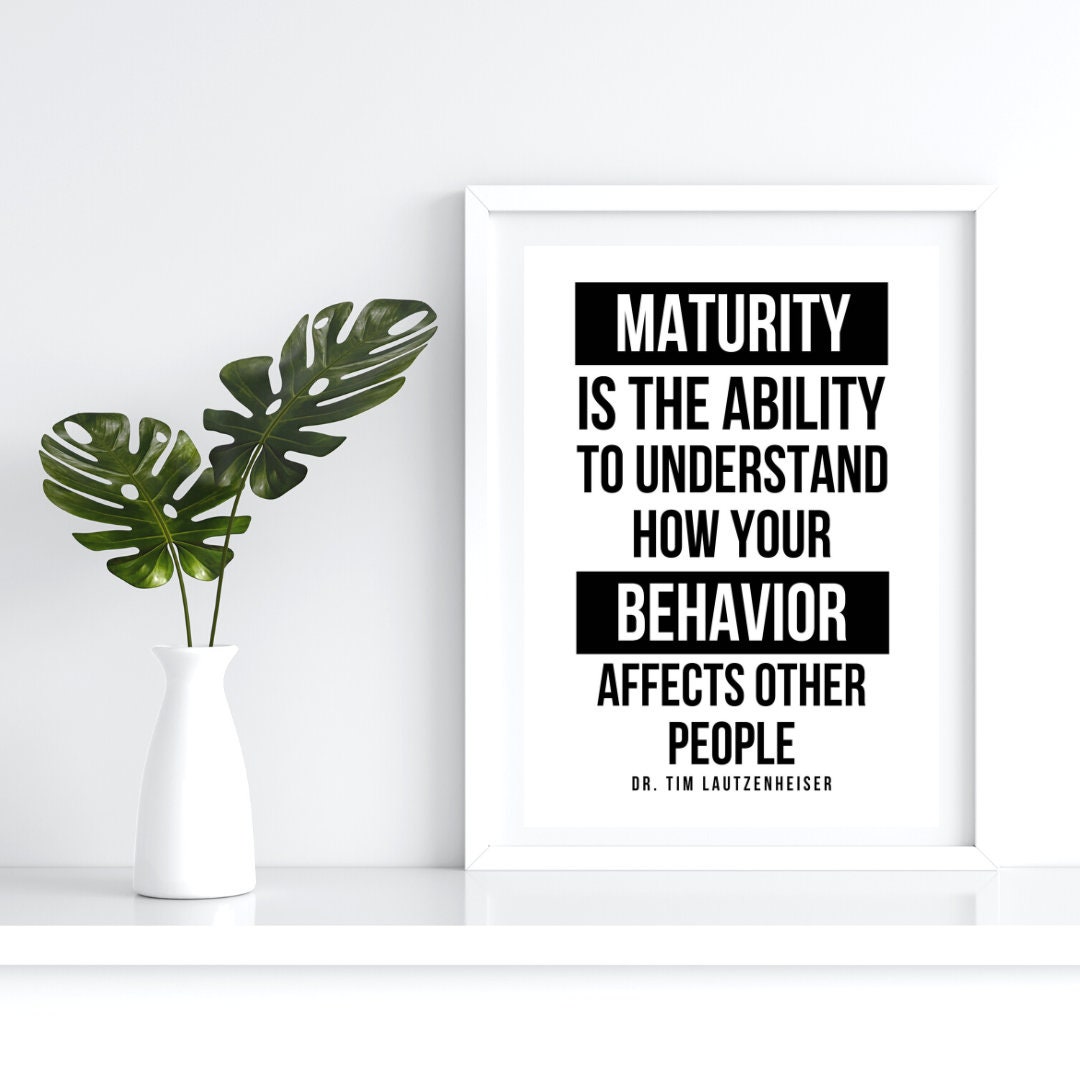 Dr. Tim Maturity Quote - Etsy
