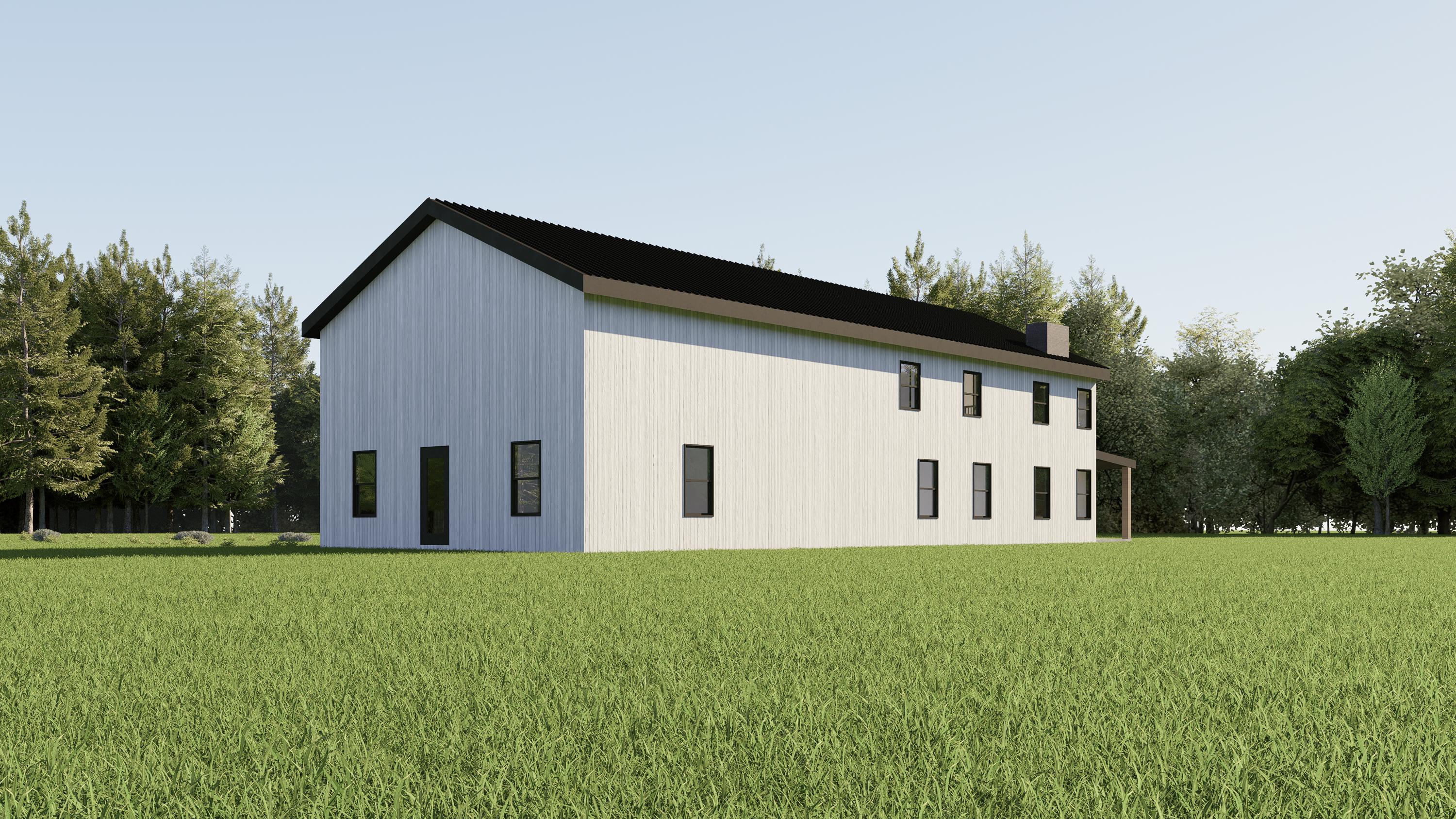Barndominium House Plan, 4 Bedroom 3 Bathroom, 2100 Sq Ft Farmhouse ...