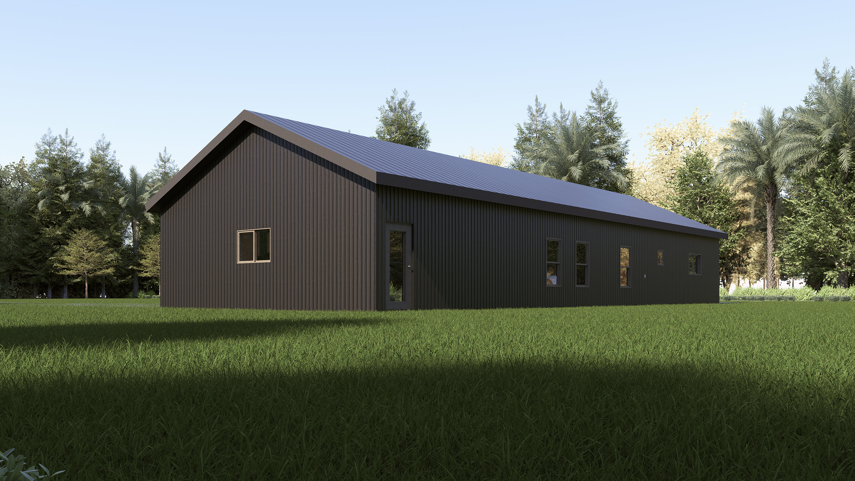 Barndominium House Plan, 3 Bedroom 2 Bathroom, 1500 Sq Ft Ranch Style ...