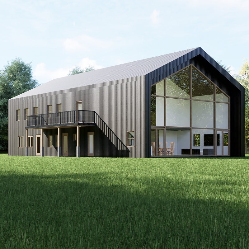 Barndominium Plan 4 Bed - Etsy