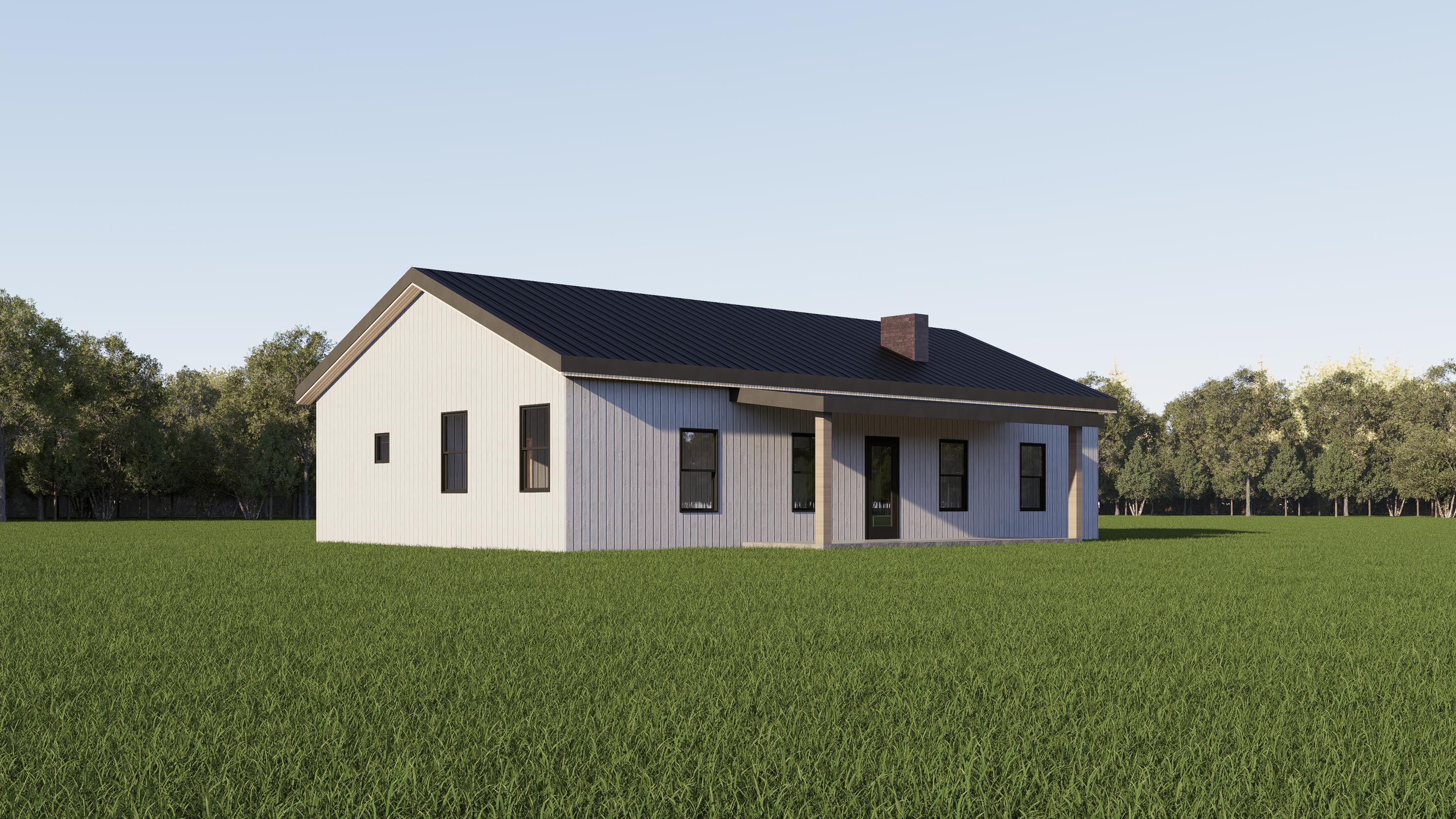 Barndominium, House Plan, 3 Bedroom 2 Bathroom, 1500 Sq Ft, 50x30 Floor ...