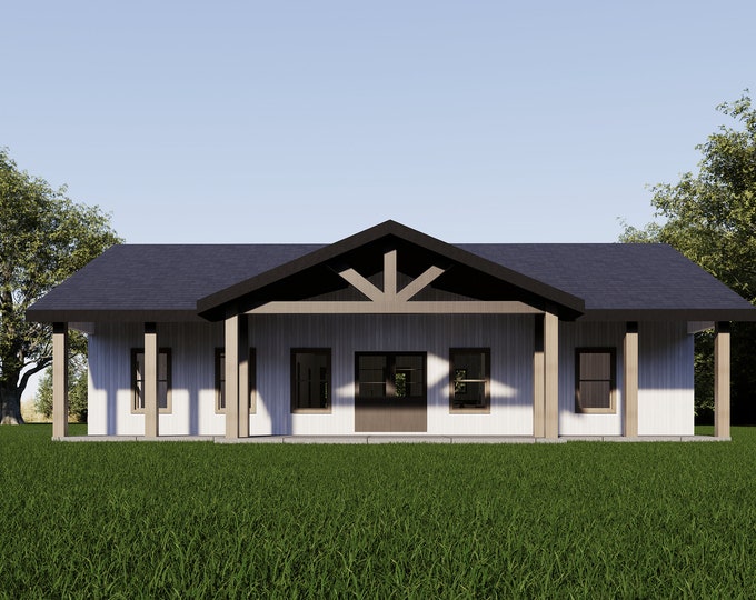 Stonebrook House 3BD 2BA. Simple 3 Bedroom 2 Bath Custom House Plan ...