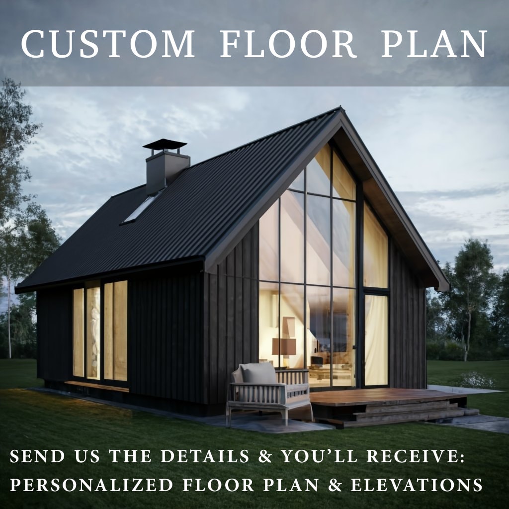 Custom House Floor Plan: Modern Farmhouse Design (PDF & DWG) - Etsy