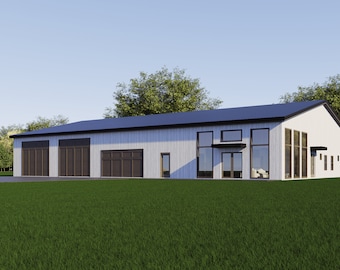 Barndominium, House Plan, 3 Bedrooms 2 Bath With 3 Car Garage Shop, 70 ...