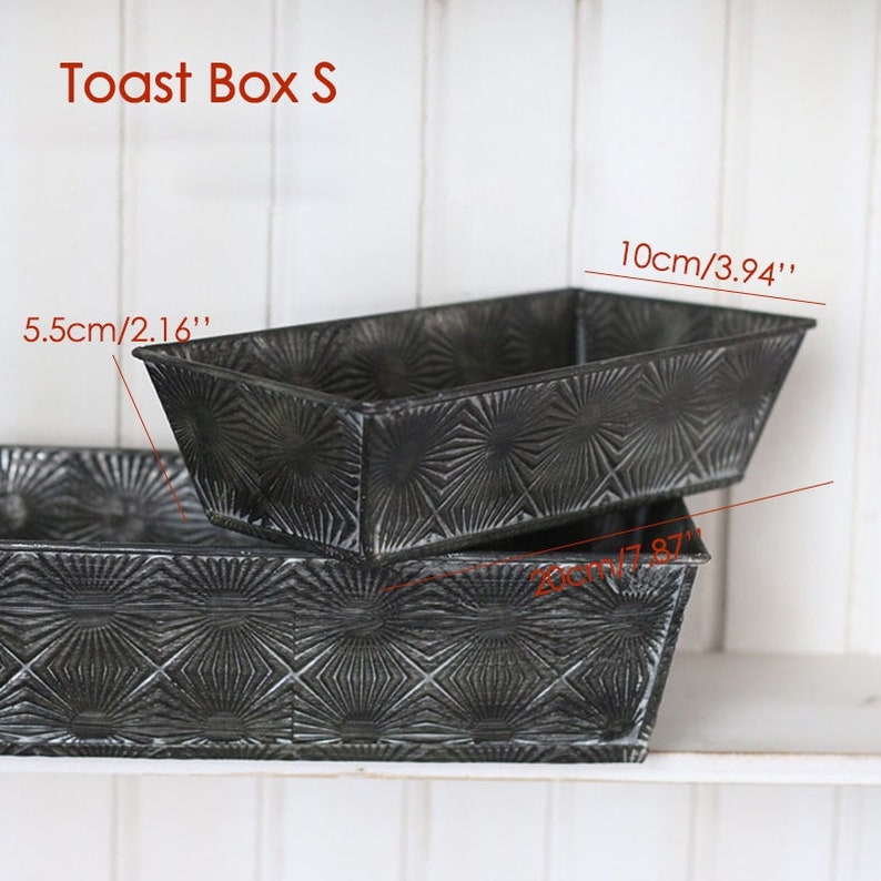 Breakfast Tray Retro Iron Plates for Bread Waffle Decorative Kitchen ...