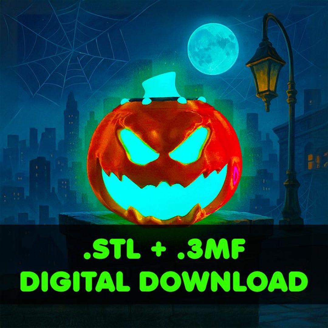 Pumpkin Deck Box 3D Print Files! Holds 1 Double Sleeved Commander Deck ...