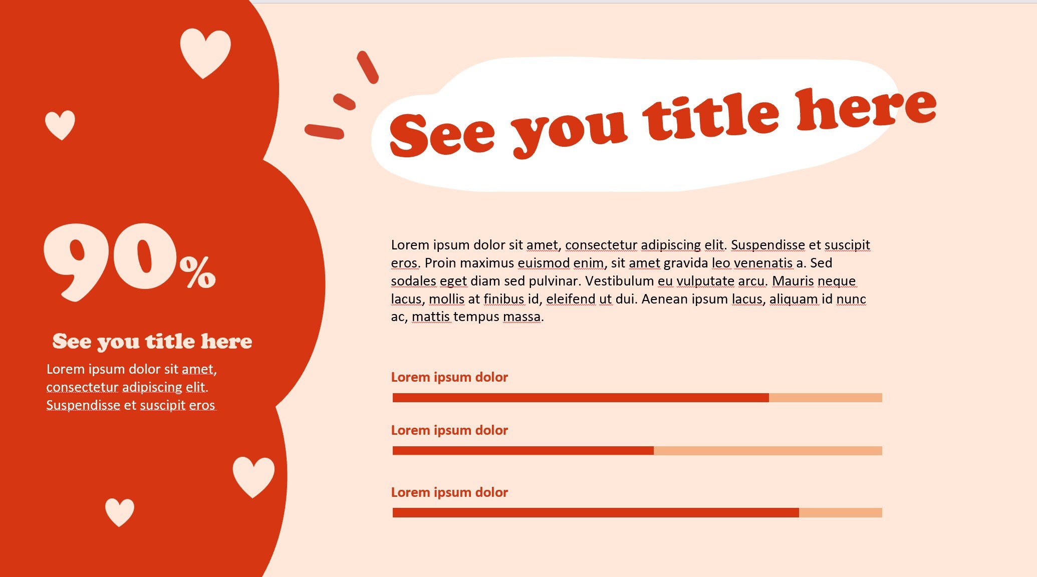 Vintage Heart Shape Powerpoint Template - Etsy