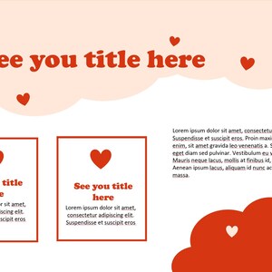 Vintage Heart Shape Powerpoint Template - Etsy