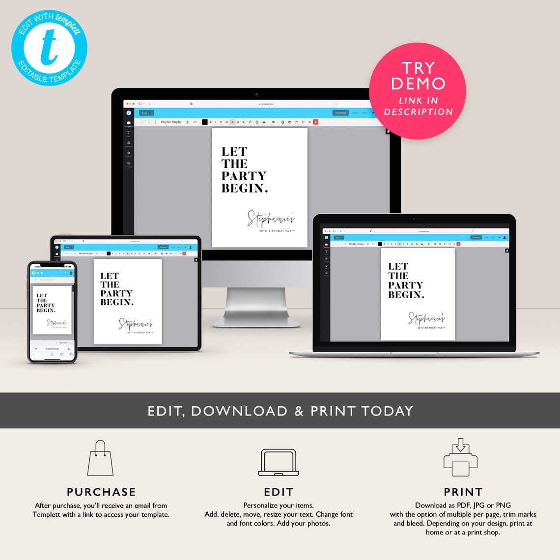 Birthday Welcome Sign, 30s Birthday Sign, 30th Party Sign, ES008 - Etsy