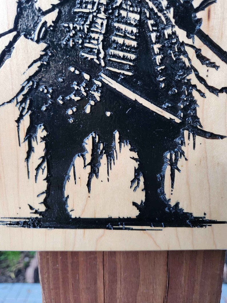 Samurai Wood Engraving, Maple Wall Art, Japanese Art, Room Decor ...