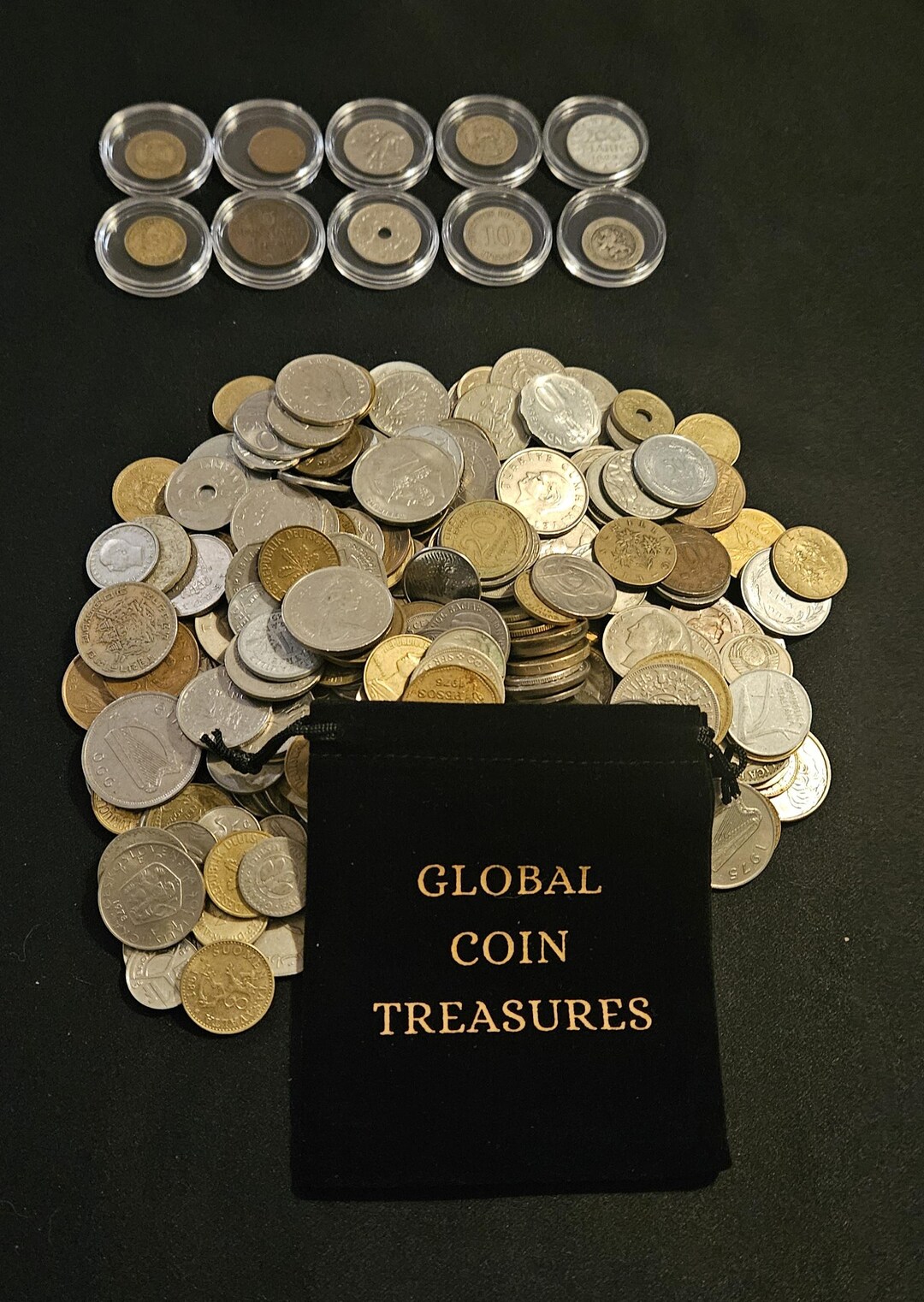 1 Lb or 3 Lbs of Old World Coins From the 20th Century + Set of 10 ...