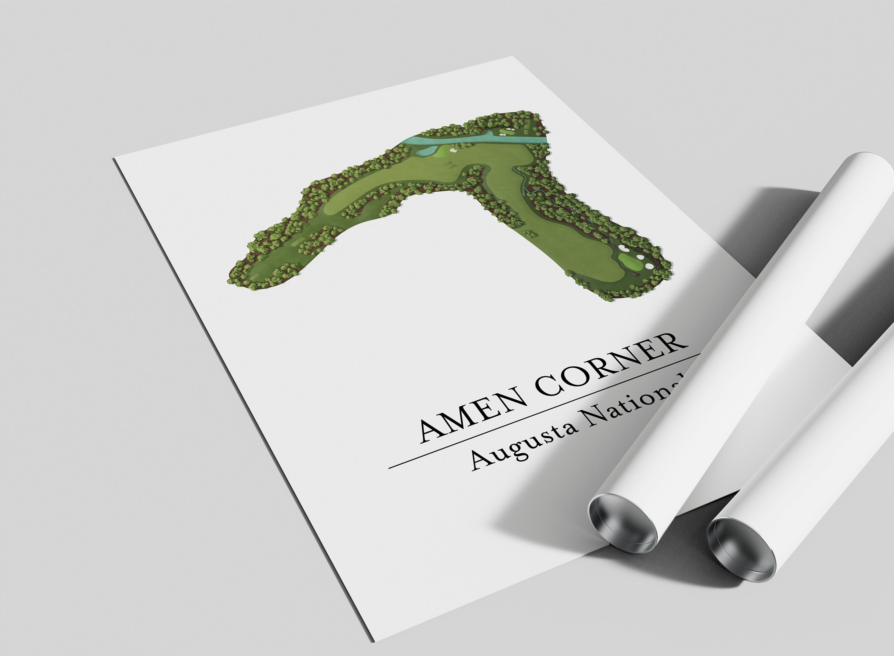Amen Corner Augusta National Golf Course, the Masters Golf Print for ...