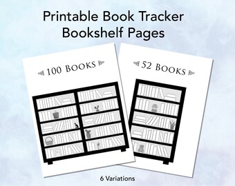 100 Books Reading Challenge Bookshelf Book Tracker Large - Etsy