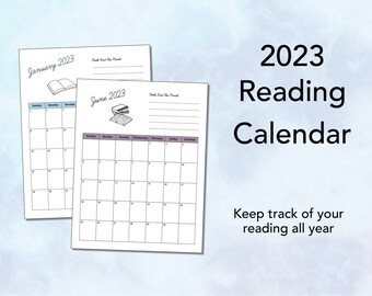 Reading Challenge Printable 4 Sheets PDF - Etsy