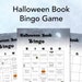 Printable Halloween Book Bingo Game - Etsy