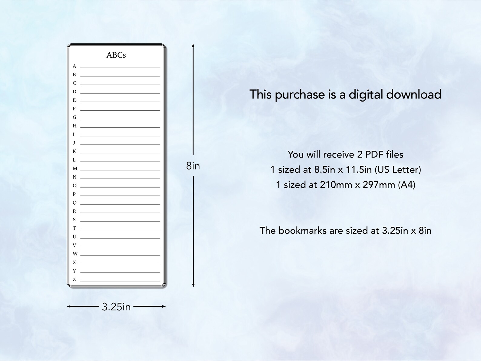 Printable ABC Alphabet Reading Challenge Bookmarks - Etsy