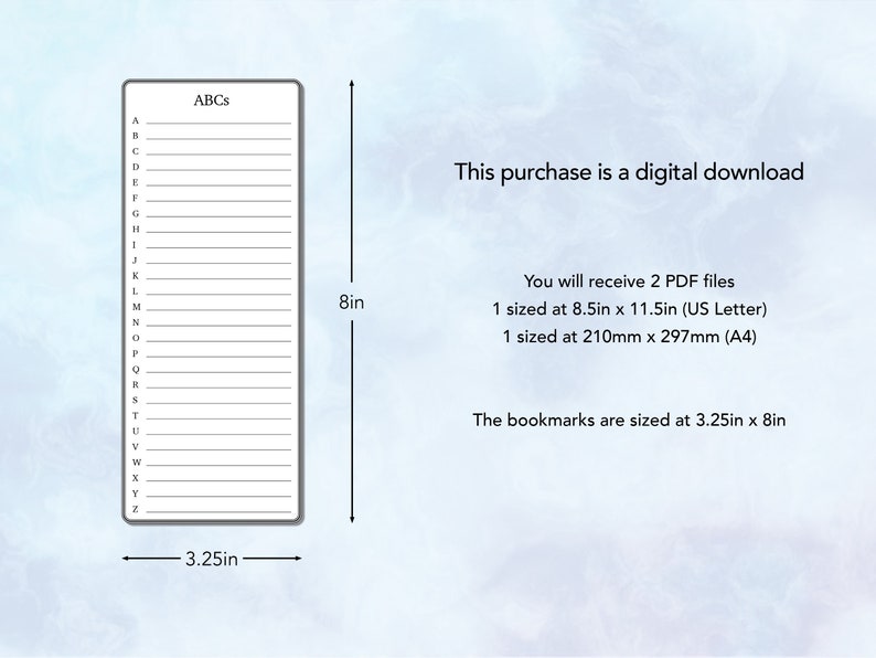 Printable ABC Alphabet Reading Challenge Bookmarks - Etsy