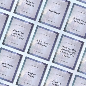 Printable Sci-fi Reading Challenge Cards, TBR Challenge Game - Etsy