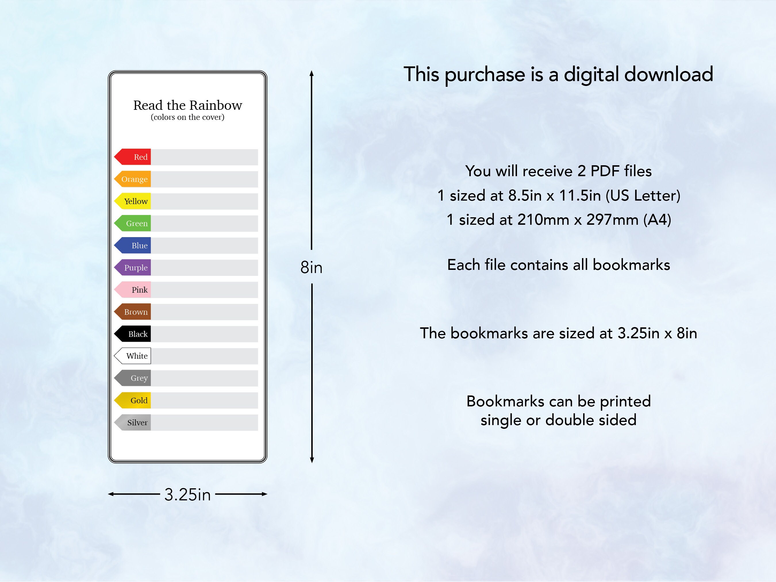 Printable Reading Challenges Bookmarks - Etsy