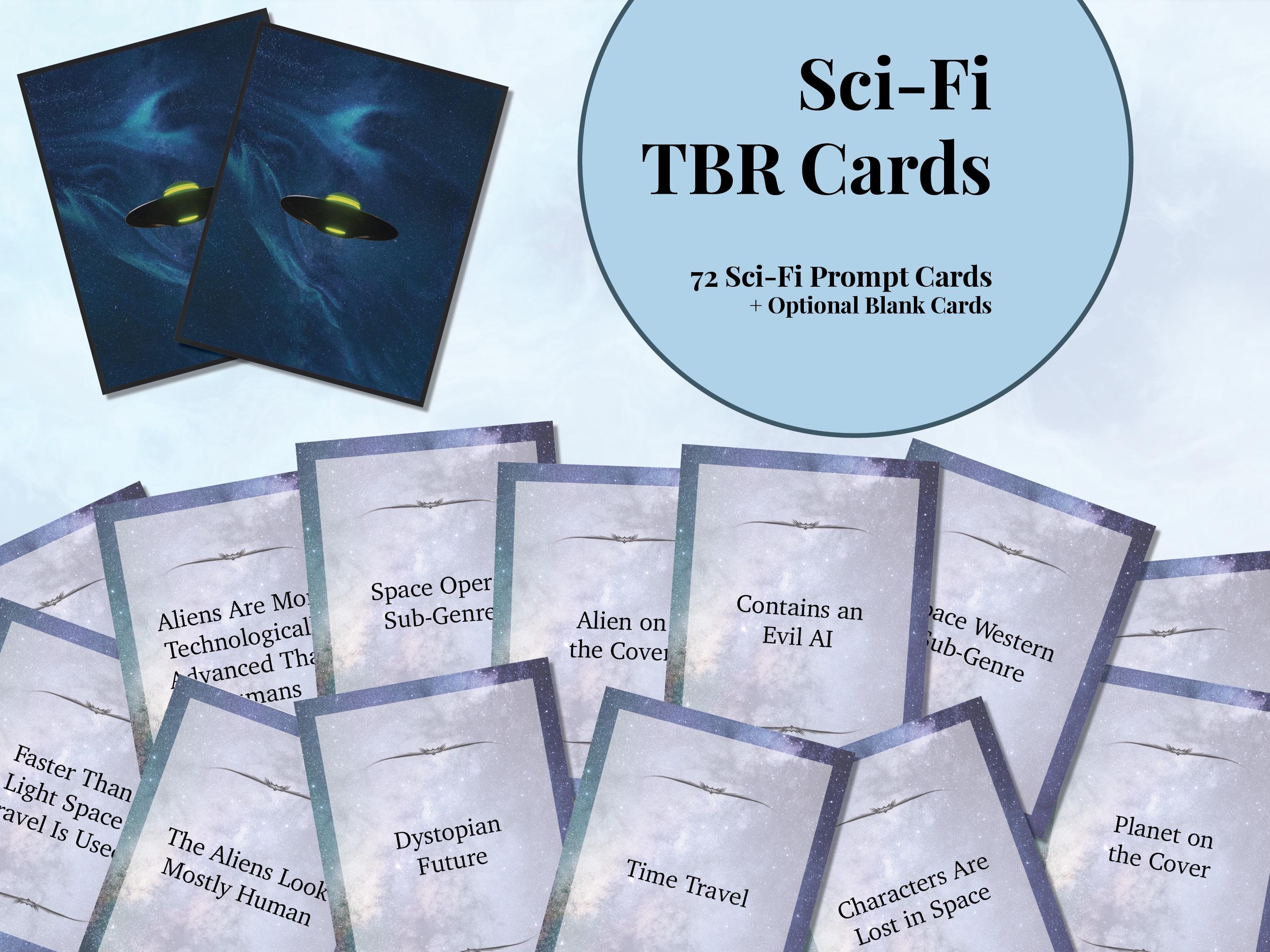 Printable Sci-fi Reading Challenge Cards, TBR Challenge Game - Etsy