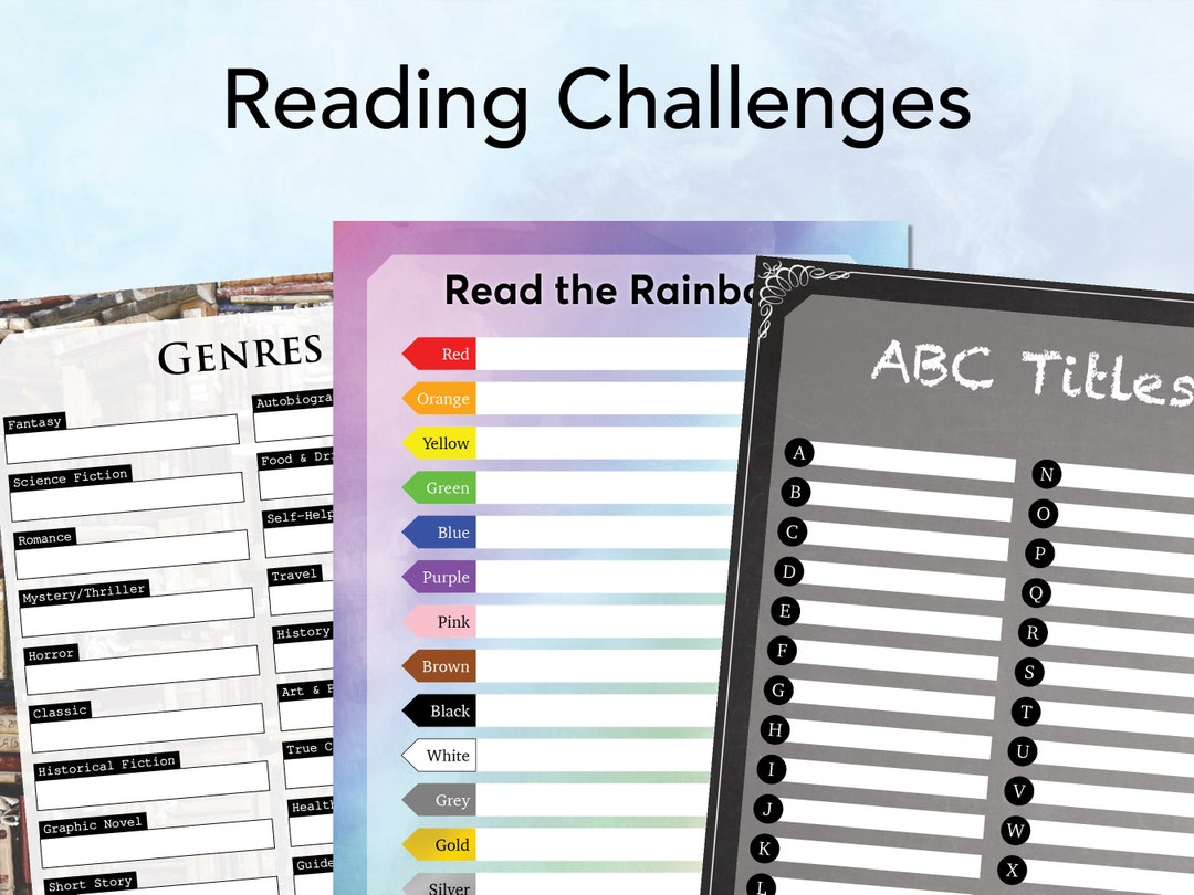 Reading Challenges: Read the Rainbow, ABC Alphabet Titles, and Book ...