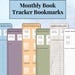 Printable Daily/monthly Book Tracker Bookmark - Etsy