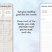 Printable Daily/monthly Book Tracker Bookmark - Etsy