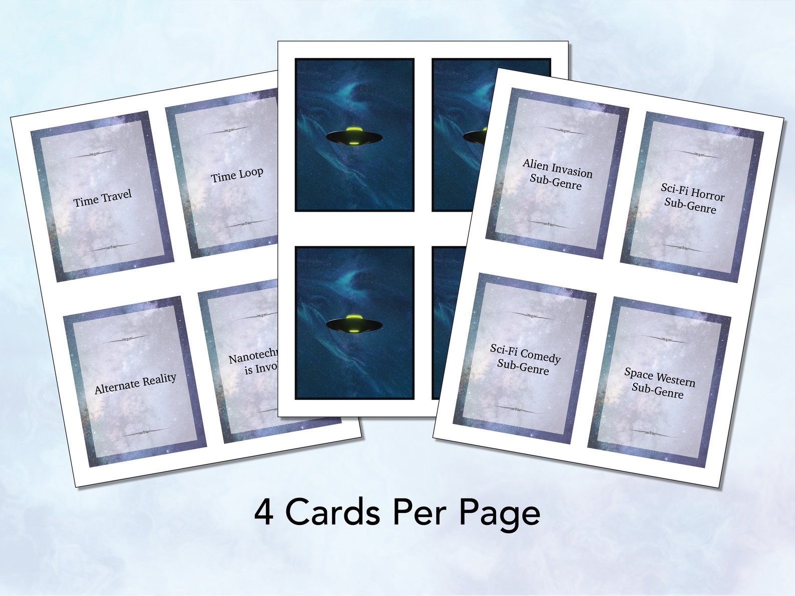 Printable Sci-fi Reading Challenge Cards, TBR Challenge Game - Etsy