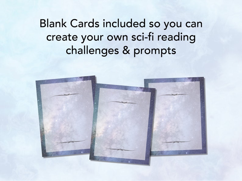 Printable Sci-fi Reading Challenge Cards, TBR Challenge Game - Etsy