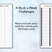 Printable Reading Challenges Bookmarks - Etsy