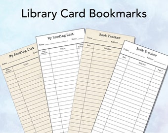 2024 Bookmark Tracker Reading List Tracking Bookmark Printable Book ...