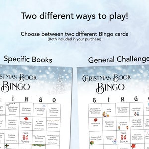 Printable Christmas Book Bingo Game - Etsy