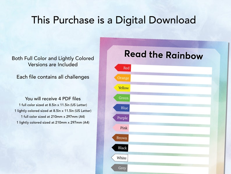Reading Challenges: Read the Rainbow, ABC Alphabet Titles, and Book ...