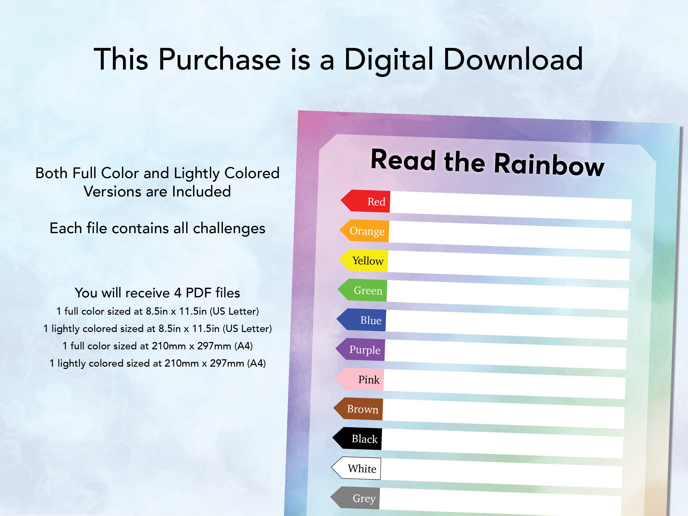 Reading Challenges: Read the Rainbow, ABC Alphabet Titles, and Book ...