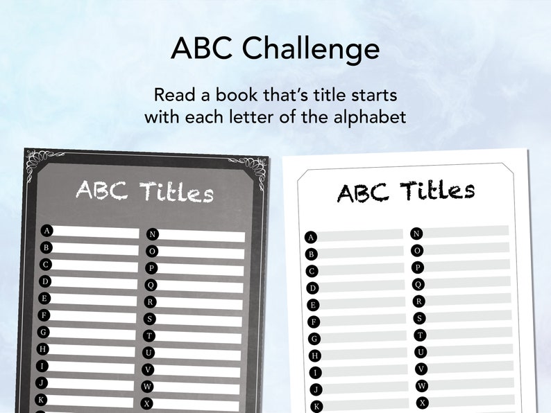 Reading Challenges: Read the Rainbow, ABC Alphabet Titles, and Book ...