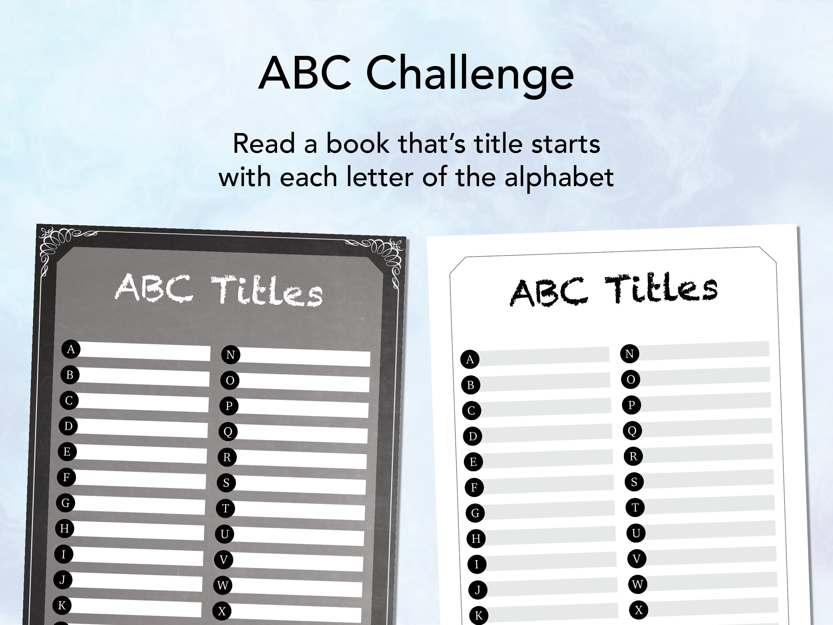 Reading Challenges: Read the Rainbow, ABC Alphabet Titles, and Book ...