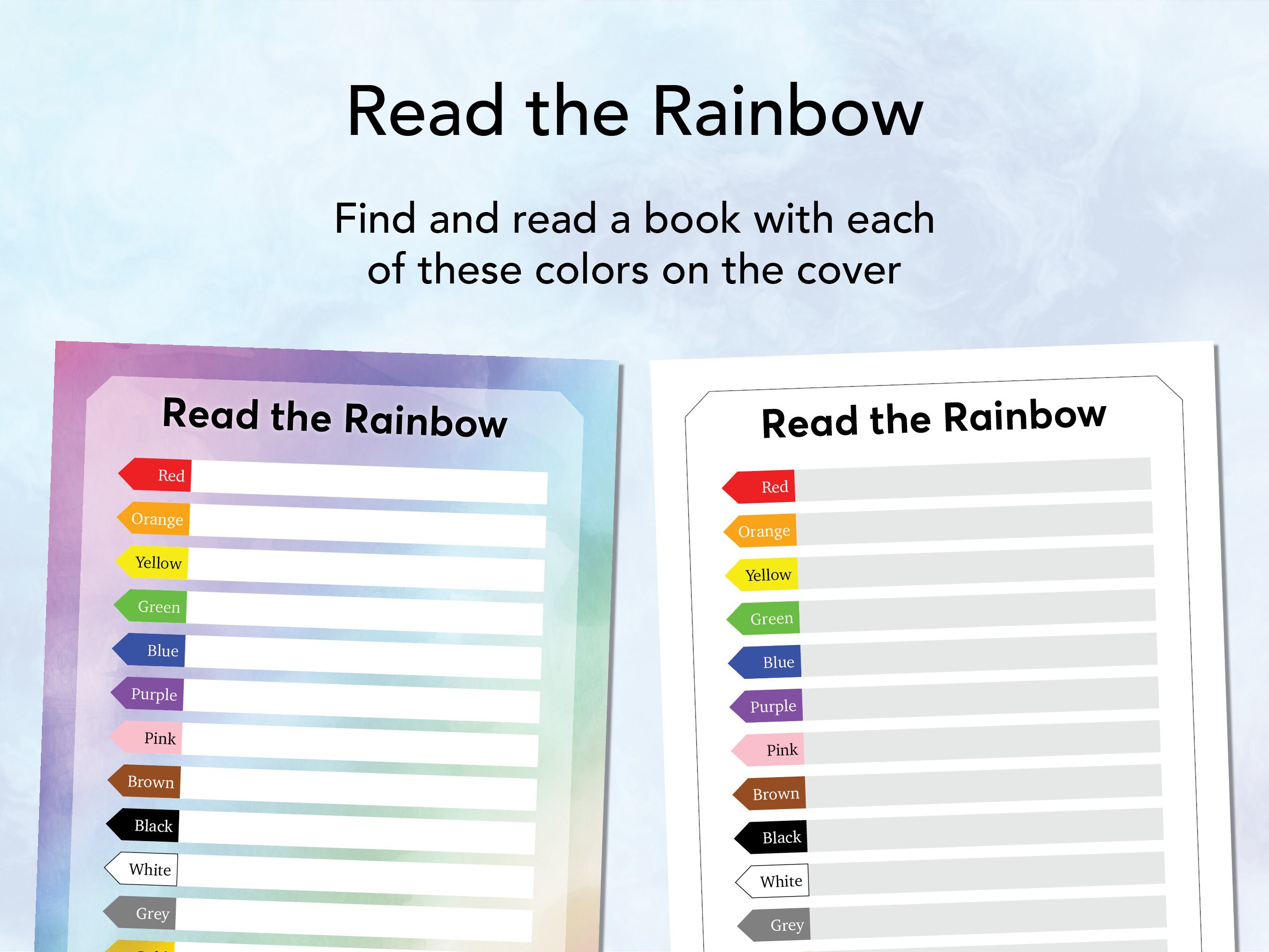 Reading Challenges: Read the Rainbow, ABC Alphabet Titles, and Book ...